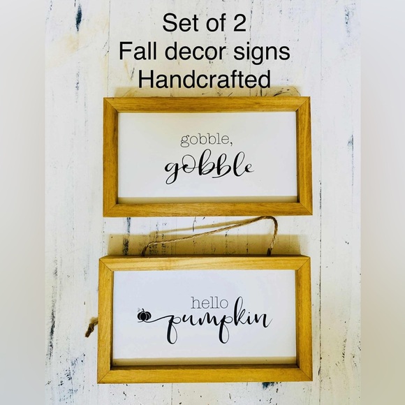 Wall Decor | Handcrafted Wooden Wall Decor Signs Brown Frame | Poshmark
